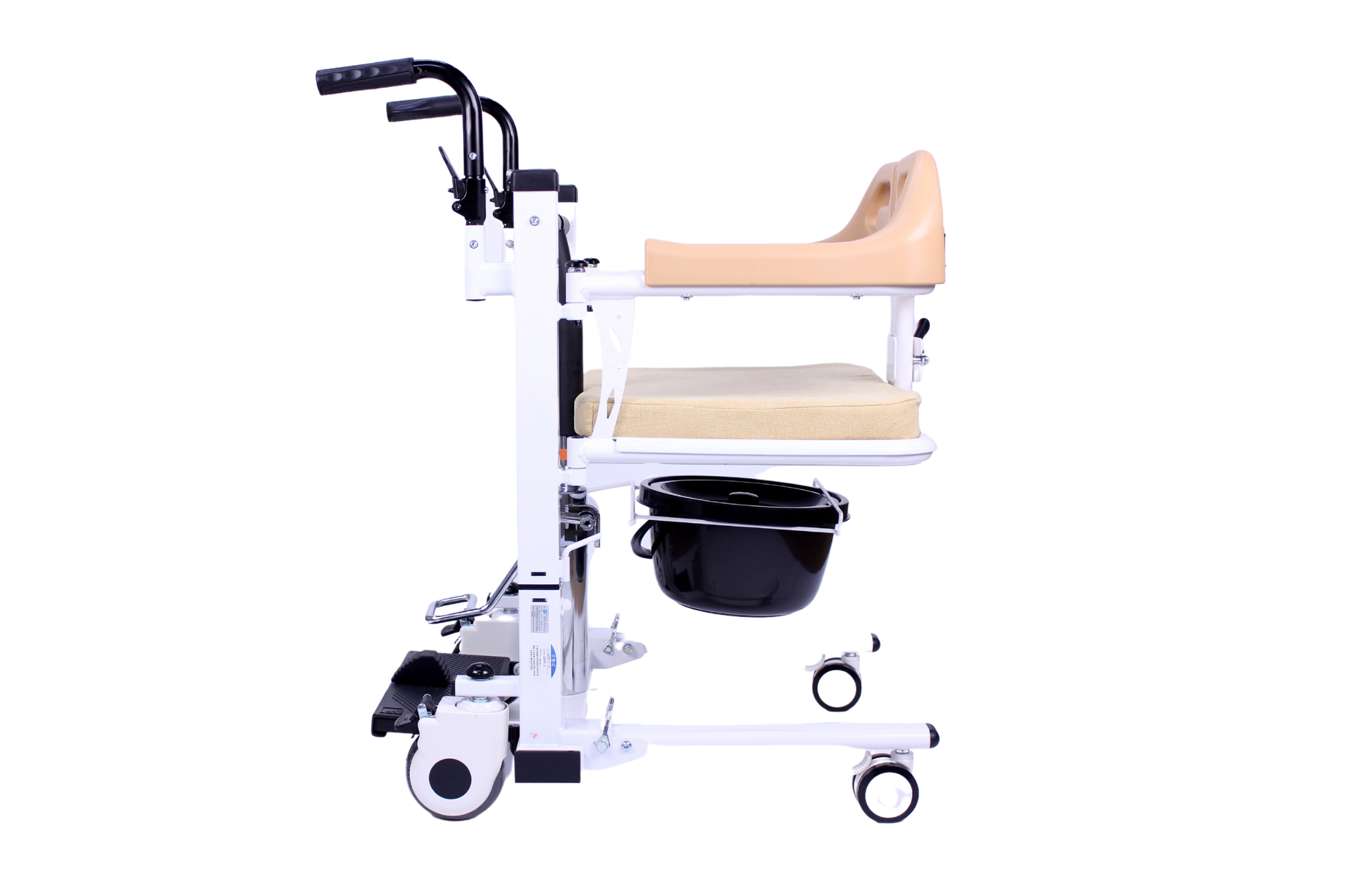 Commode transport chair, hydraulic lift wheelchair to transfer patient ...
